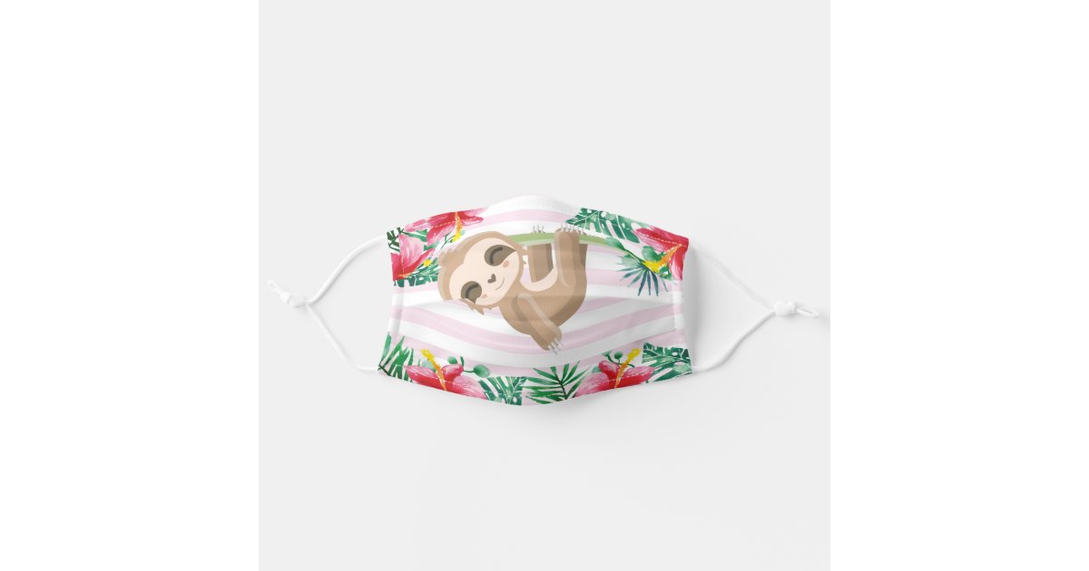 sloth face cloth