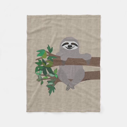 Sloth Fleece Blanket | Zazzle.com