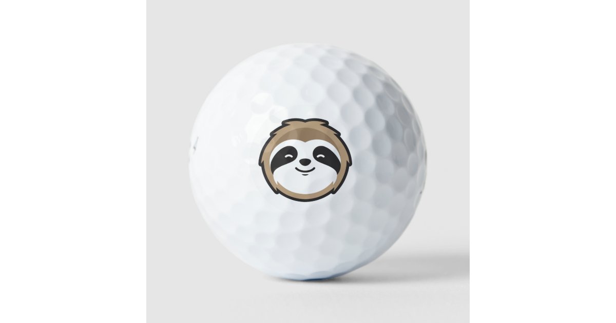 Sloth Mascot Golf Balls | Zazzle