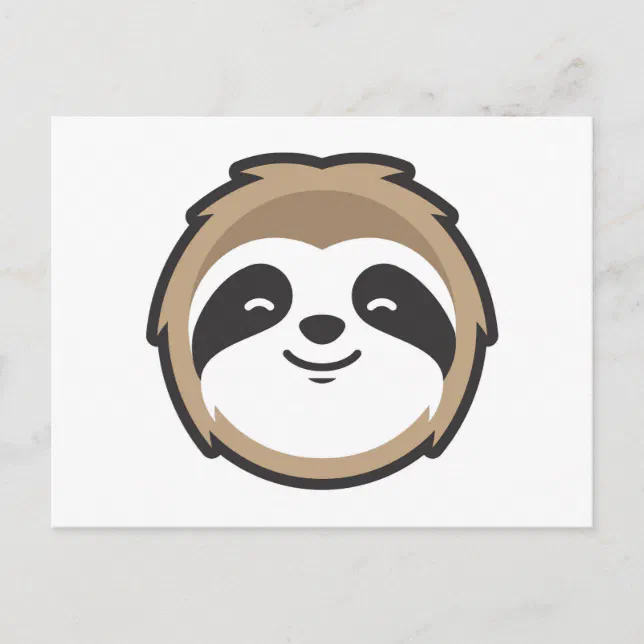 Sloth Mascot Postcard | Zazzle
