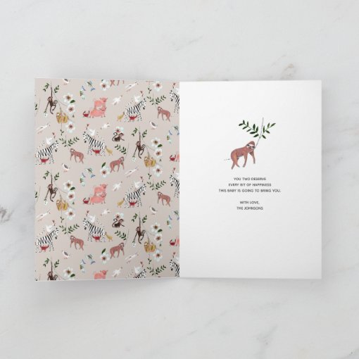 Sloth | New Baby Congratulations | Greeting card | Zazzle
