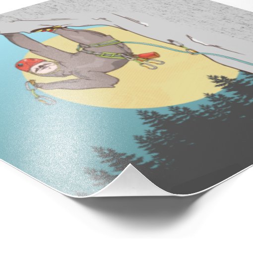 Sloth Rock climbing Photo Print | Zazzle
