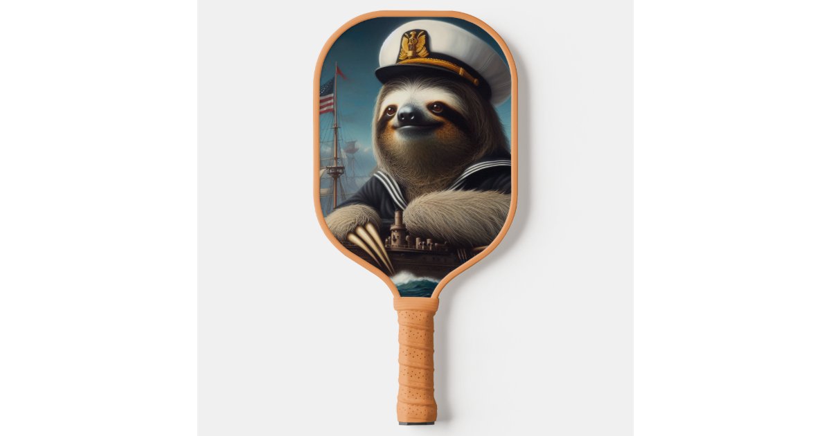 Sloth Sailor Pickleball Paddle | Zazzle