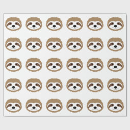 Sloth Wrapping Paper | Zazzle