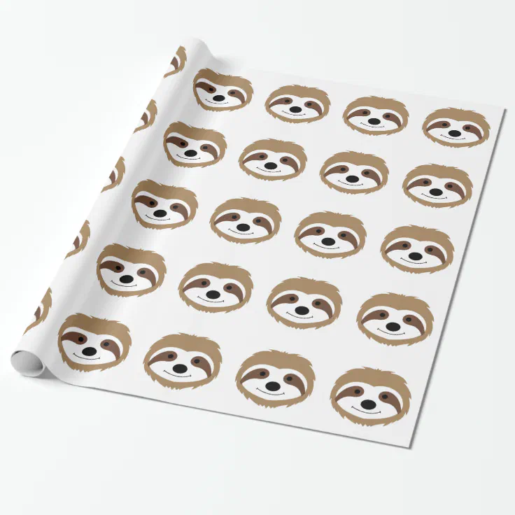 Sloth Wrapping Paper | Zazzle