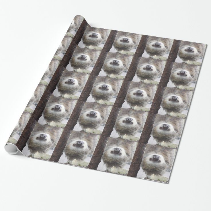 Sloth Wrapping Paper | Zazzle