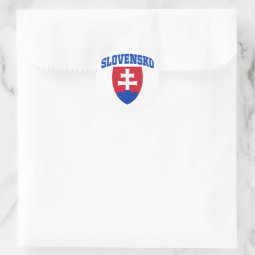Slovak Emblem Classic Round Sticker | Zazzle