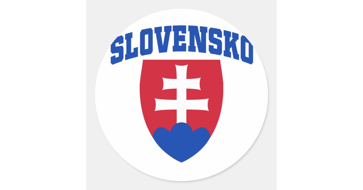 Slovak Emblem Classic Round Sticker | Zazzle