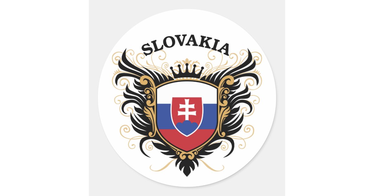 Slovakia Classic Round Sticker | Zazzle