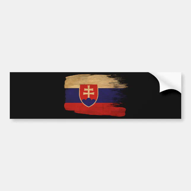 Slovakia Flag Bumper Sticker | Zazzle