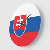 Slovakia Flag Large Clock | Zazzle