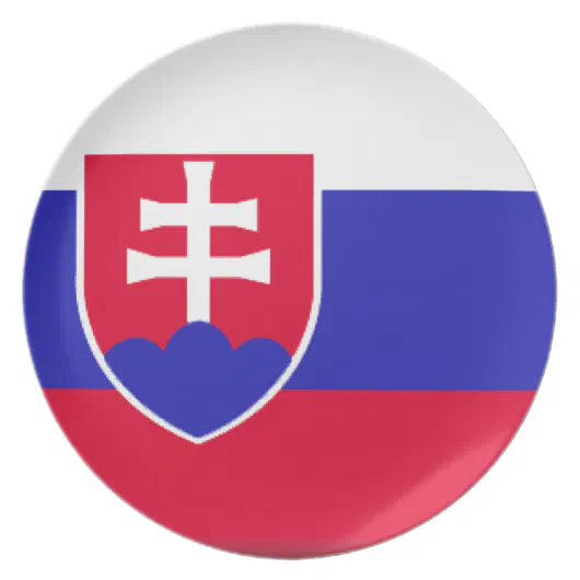 Slovakia Flag Plate | Zazzle