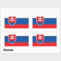 Slovakia Flag Stickers* Rectangular Sticker | Zazzle