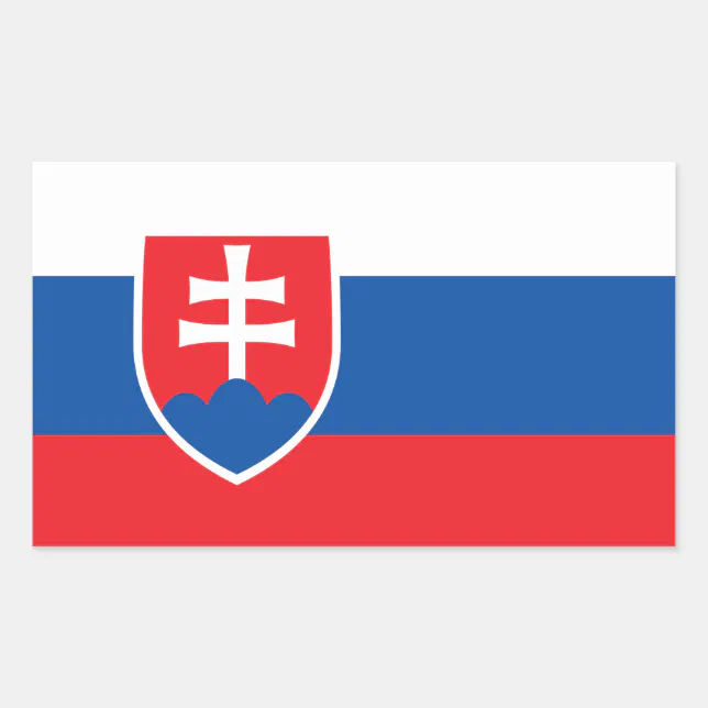 Slovakia Flag Stickers* Rectangular Sticker | Zazzle