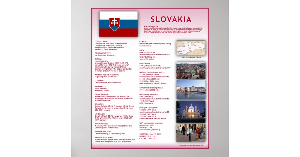 Slovakia Poster | Zazzle