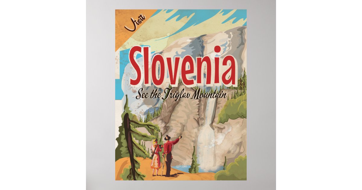 Slovenia Vintage Travel Poster | Zazzle