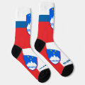 Slovenian Flag Patriotic, Sustainable Slovenia Socks | Zazzle