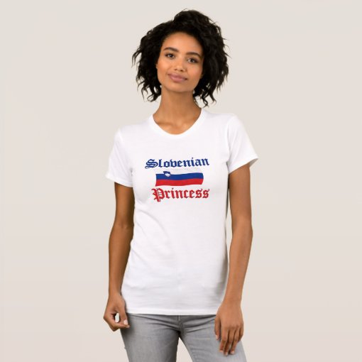 Slovenian Princess T-Shirt | Zazzle