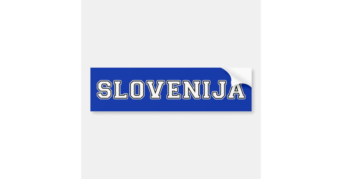 Slovenija Bumper Sticker | Zazzle