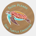 Slow Down Beach Life Sea Turtle Crossing Sign | Zazzle