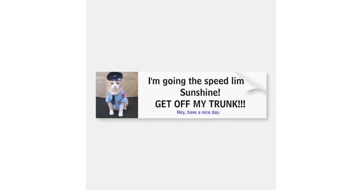 Slow Down! Bumper Sticker | Zazzle