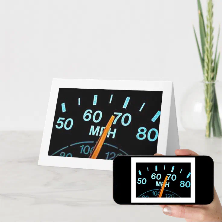 SLOW DOWN / ENJOY YOUR BIRTHDAY (FOR FAST DRIVERS) CARD | Zazzle