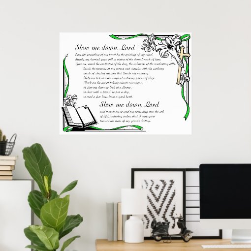 slow me down Lord Poster | Zazzle