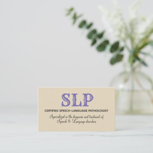 SLP custom business cards | Zazzle