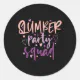 Slumber Py Squad Sleepover Pajama Nails Make Up Classic Round Sticker ...