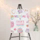 Slumber Sleep Over Birthday Party Welcome Sign | Zazzle