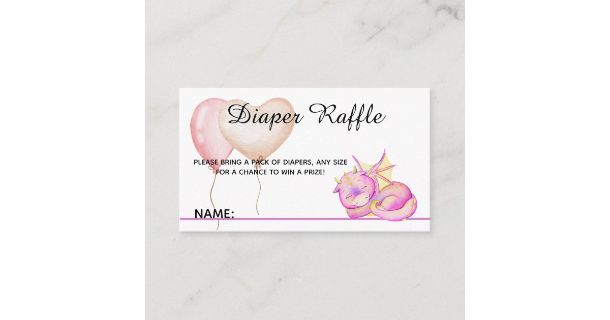 Slumbering Dragon Dreams - Baby Shower Enclosure | Zazzle
