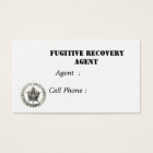 FUGITIVE RECOVERY AGENT business cards | Zazzle.com