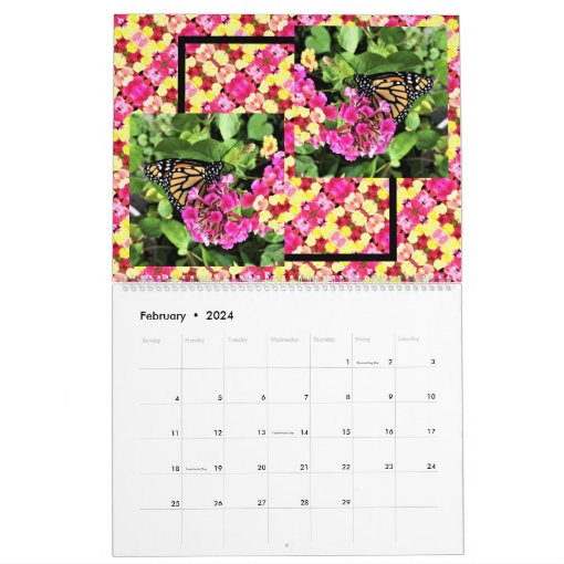 Sm, Med, Lg Calendar - Monarch Butterflies *** | Zazzle