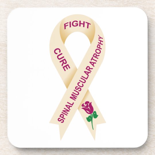 SMA Awareness RIbbon Coasters | Zazzle.com