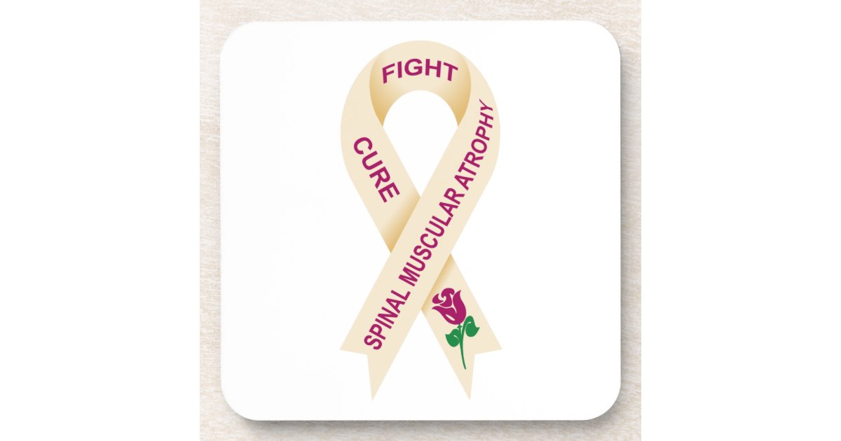 SMA Awareness RIbbon Coasters | Zazzle