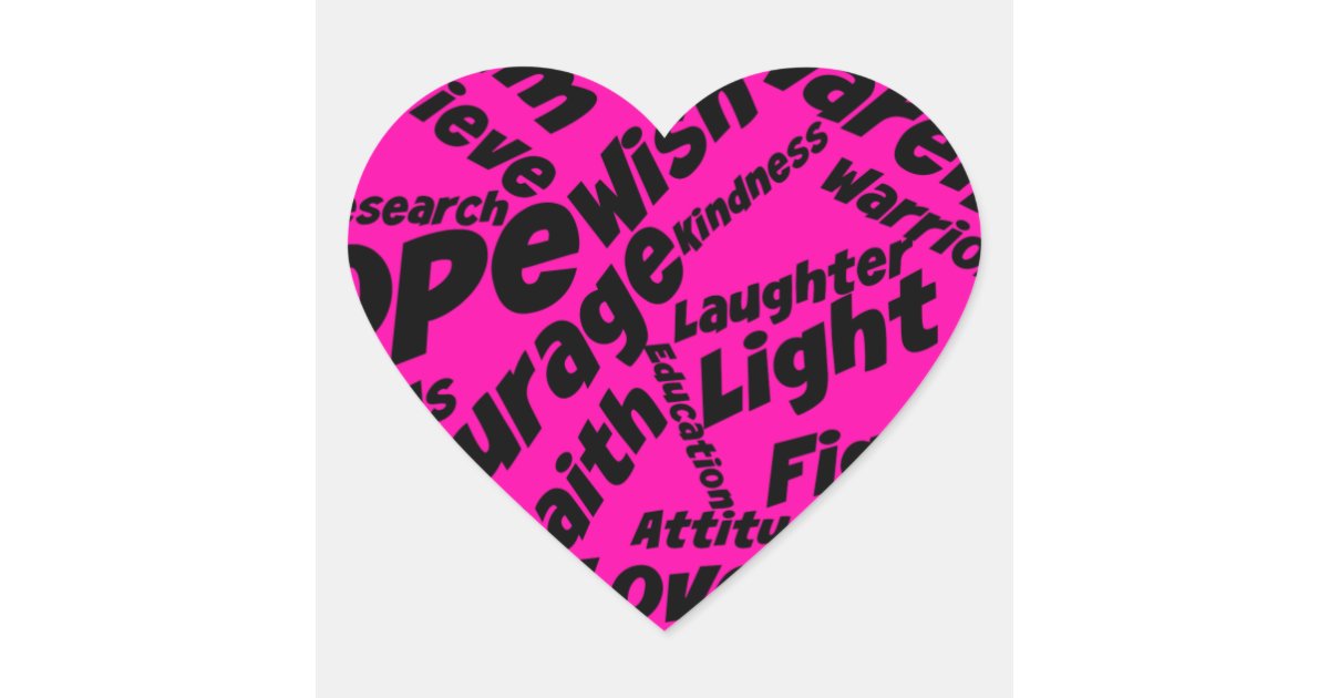 SMA Heart Heart Sticker | Zazzle.com