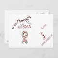 SMA Ribbon postcard | Zazzle