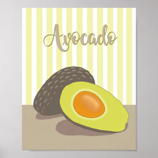 Small avocado poster | Zazzle