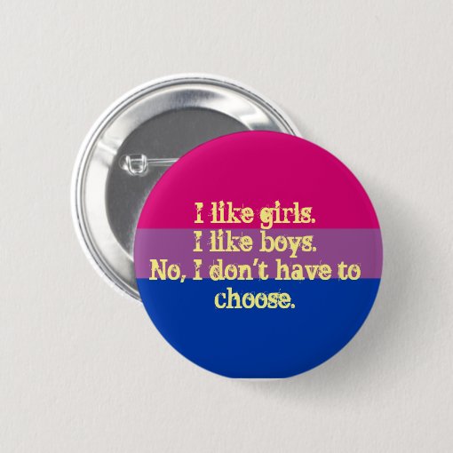 small bisexual flag pride badge/pin button | Zazzle
