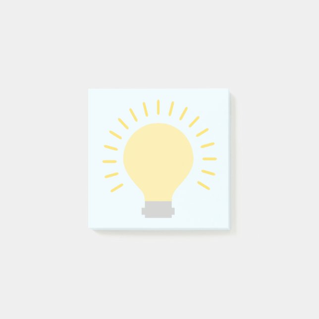 light bulb sticky notes