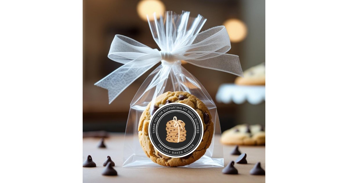 Small Business Cookie Bakery Sticker | Zazzle