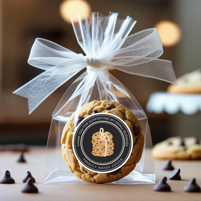 Small Business Cookie Bakery Sticker | Zazzle