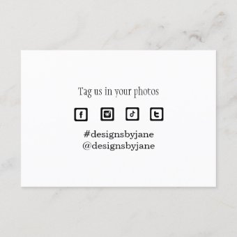 Small Business Coupon Thank You Insert Card | Zazzle