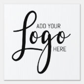 small business logo advertising yard sign | Zazzle