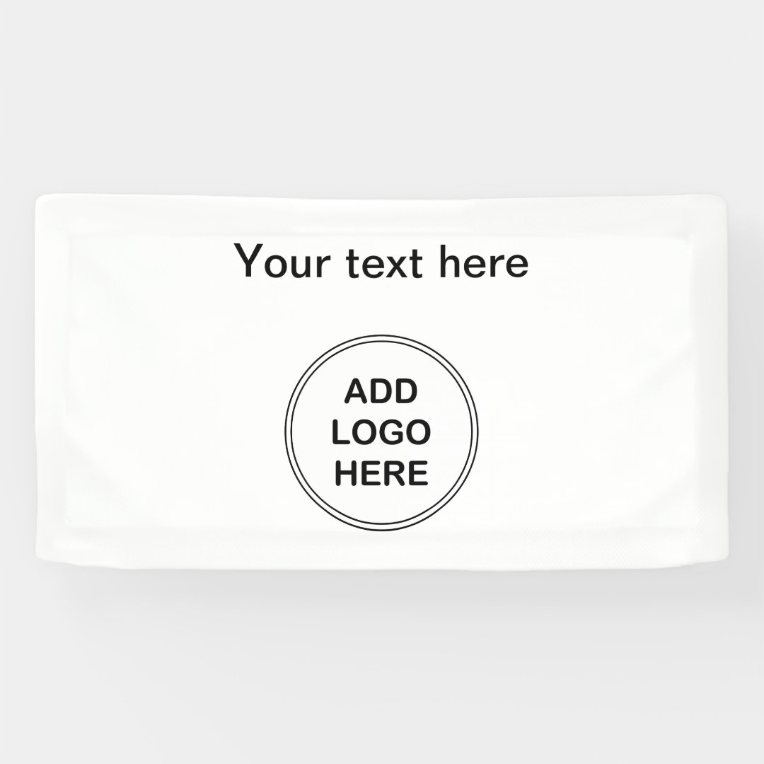 Small Business Logo Banner Custom Template | Zazzle