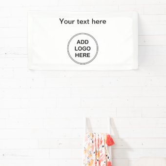 Small Business Logo Banner Custom Template | Zazzle