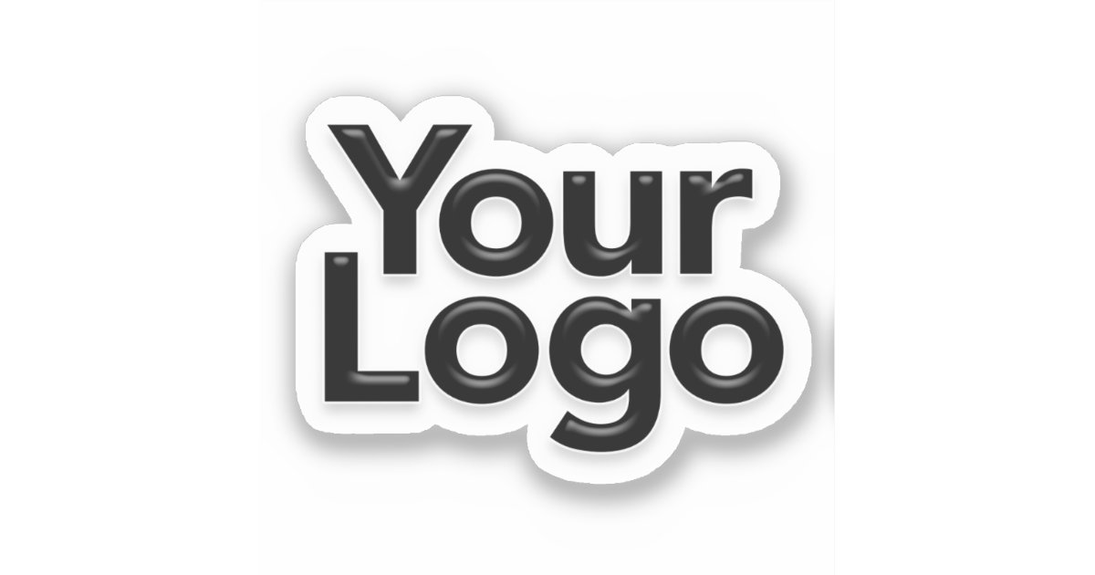 Small Business Owner Logo Promotional Marketing Sticker | Zazzle