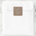Small Business Packaging Discount Code Square Sticker | Zazzle