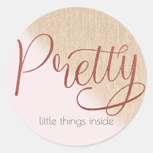 Small Business|Packaging Sticker|Boutique Classic Round Sticker | Zazzle