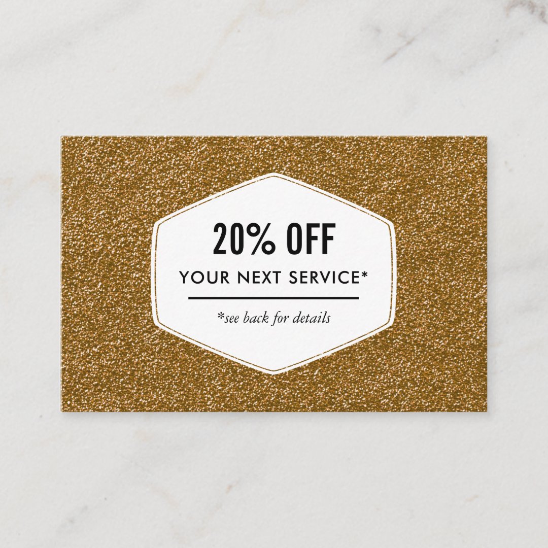 Small business promotional discount card | Zazzle